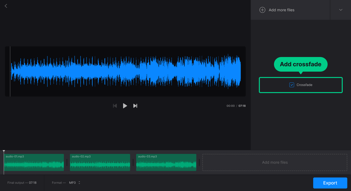 How To Merge My Audio Files Clideo Help