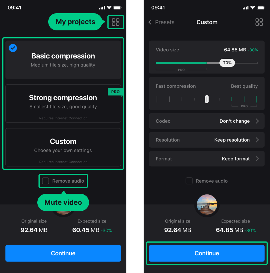 How To Compress My Video iOS App Clideo Help